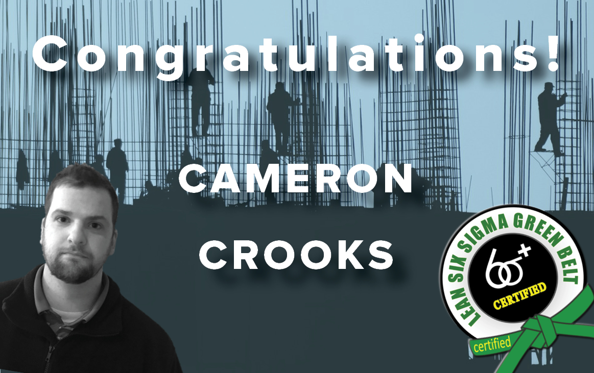 Cameron Crooks Earns Green Belt in Lean Six Sigma! – Anova
